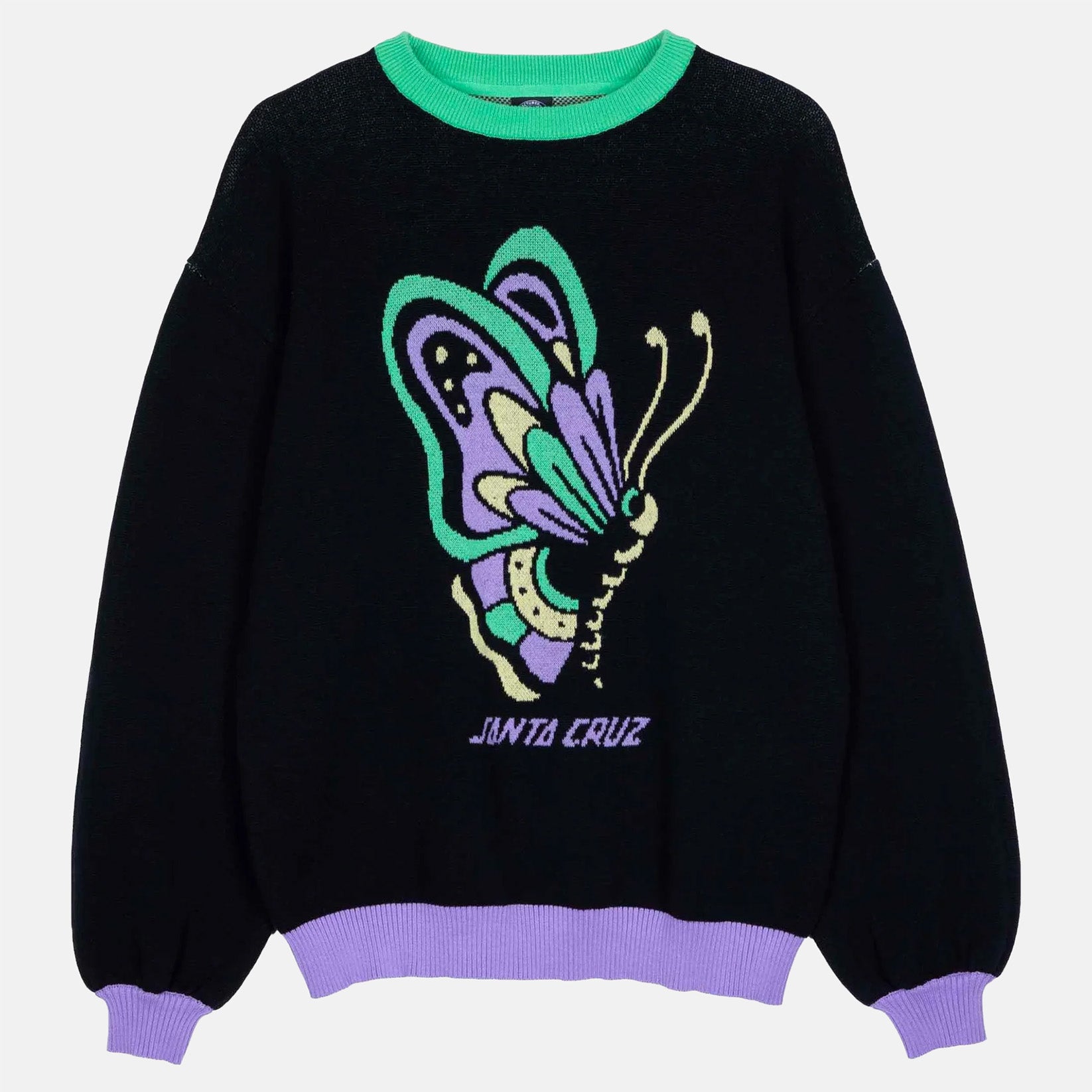 Santa Cruz W' Field Butterfly Knit Crew - Black | Blowout