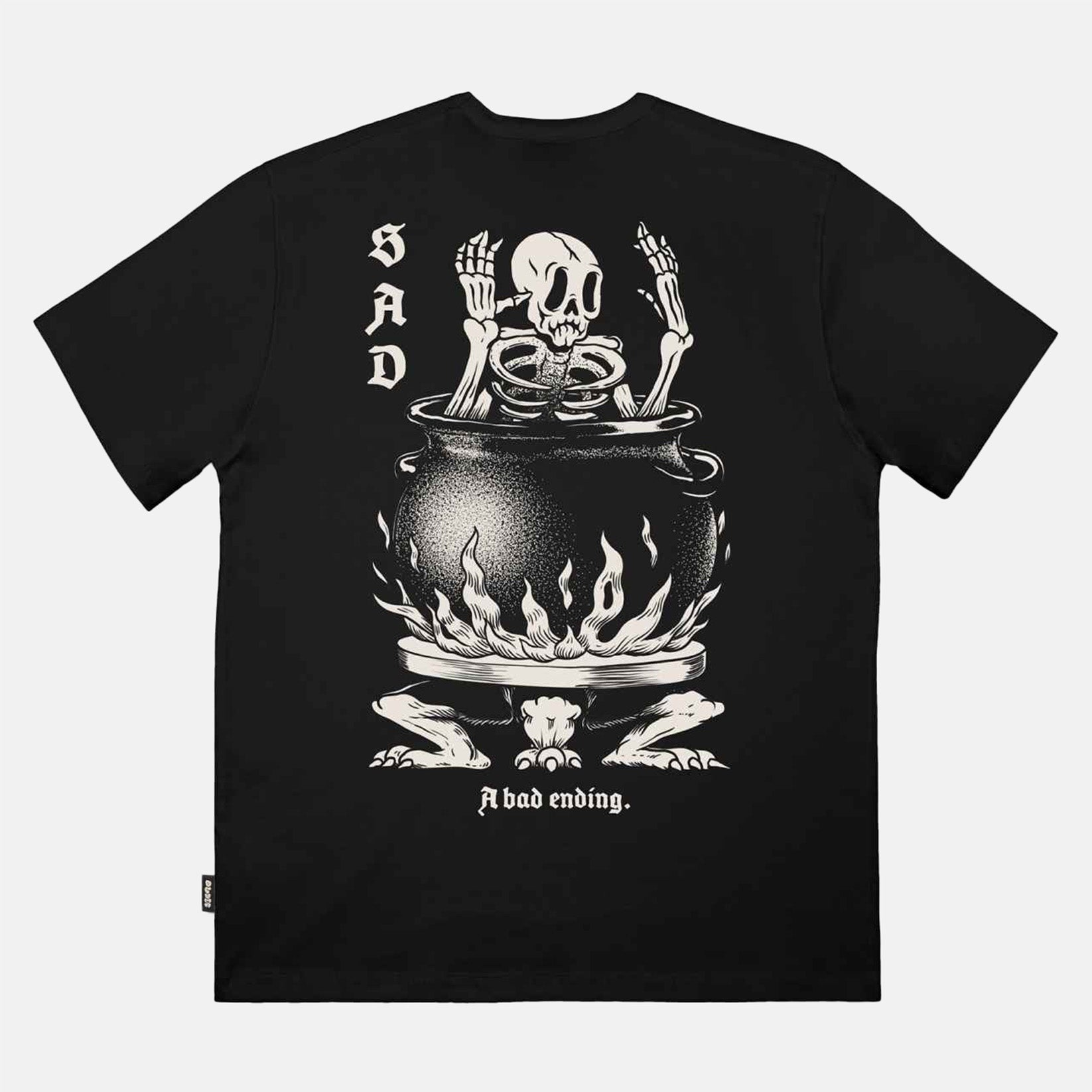 The Dudes Sad Front Classic T-Shirt - Black | Blowout